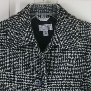 Talbots | Jackets & Coats | Talbots Black White Plaid Alpaca Wool ...